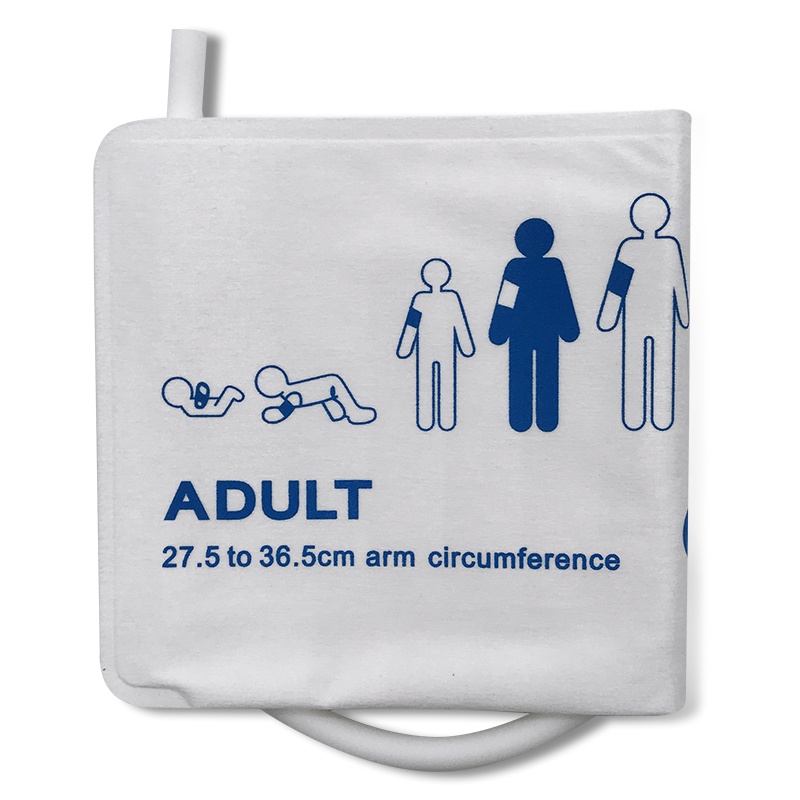 Disposable NIBP Cuff adult with single tube size 27.5-36.5cm