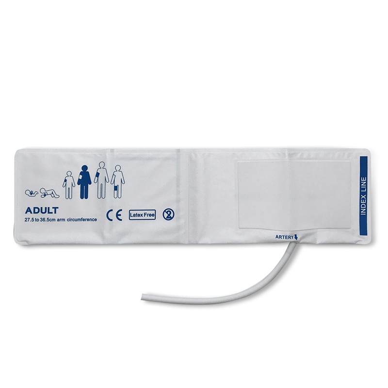 Disposable NIBP Cuff adult with single tube size 27.5-36.5cm
